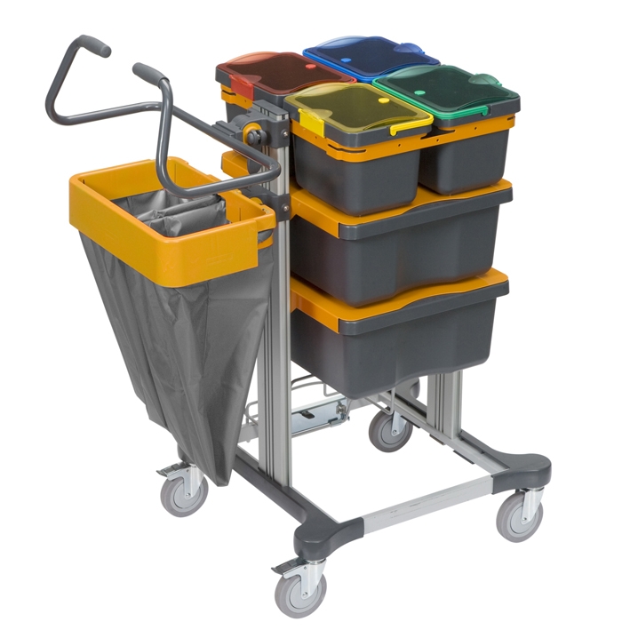 TASKI Mini Closed Trolley Built - CK Consumables Ltd