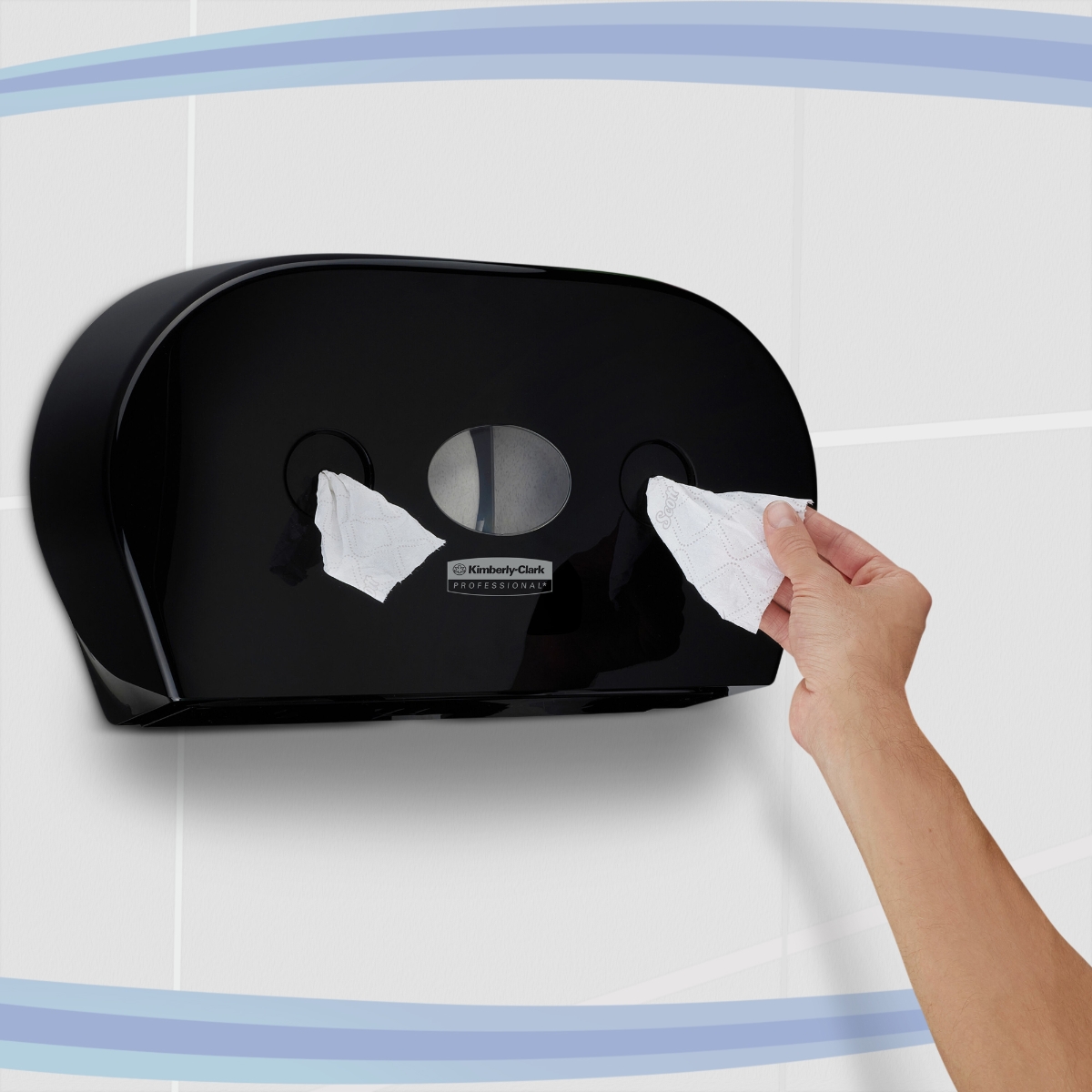 Scott Control Mini Twin Centrefeed Dispenser - Black - CK Consumables Ltd